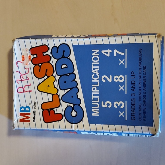 Milton Bradley | Toys | Milton Bradley Flash Cards Multiplication ...